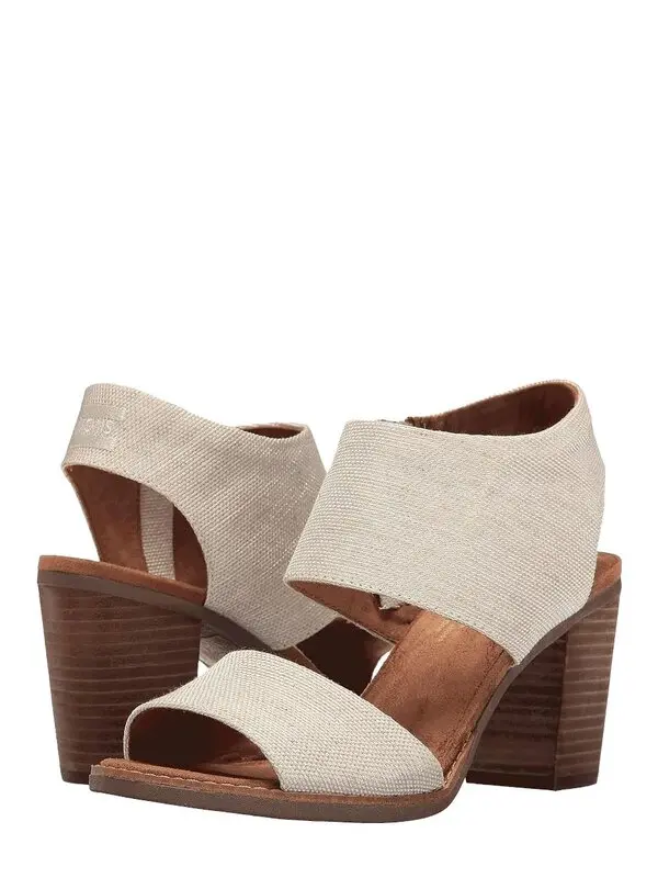 Toms Majorca Cutout Heeled Sandal - Gray