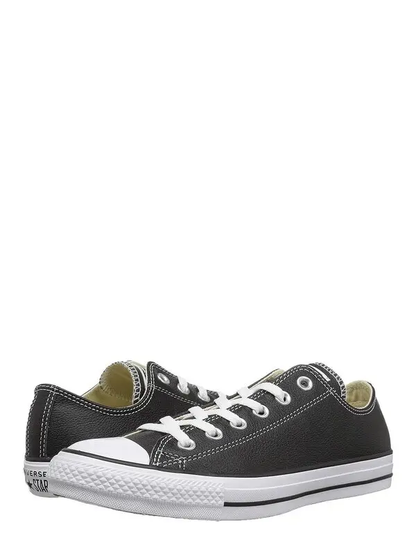 CONVERSE Chuck Taylor All Star Leather Low Top Sneakers - Black