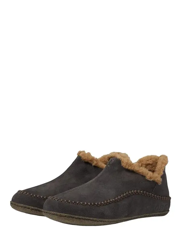 Sorel Suede Wool Lined Slippers - Black