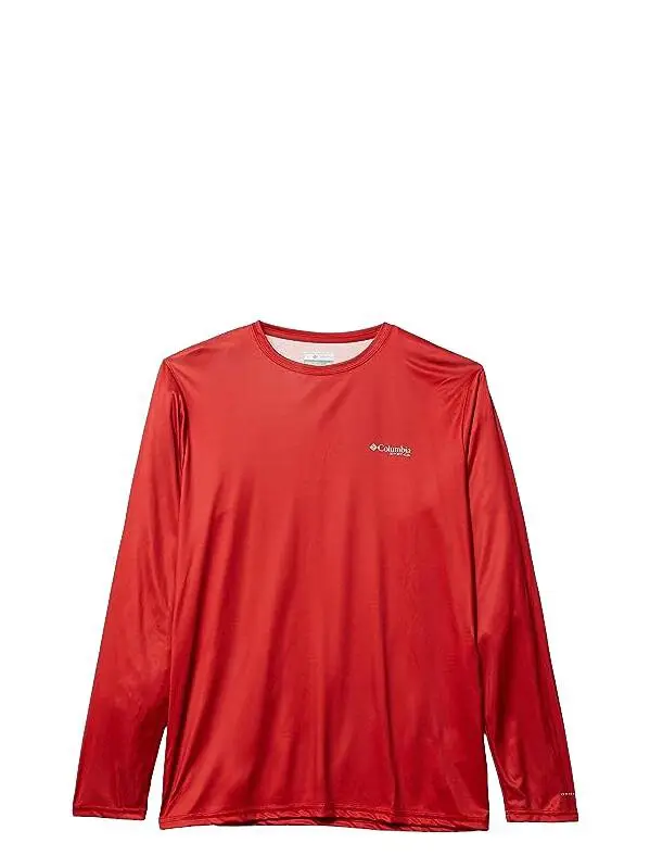 Columbia Terminal Tackle Pfg Fishtm Long Sleeve Shirt - Red