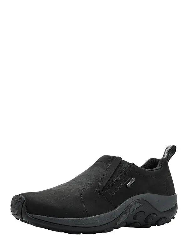Merrell Jungle Moc Nubuck Waterproof Slip-on Shoes - Black