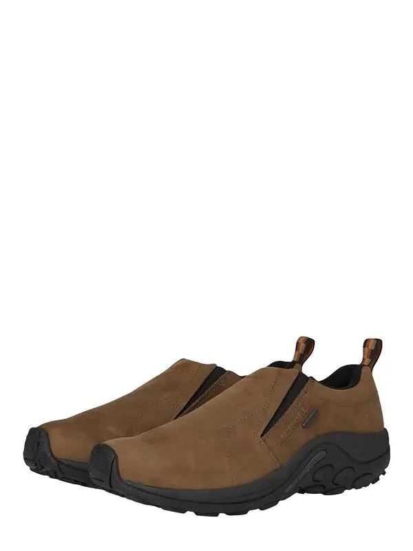 Merrell Jungle Moc Nubuck Waterproof Slip-on Shoes - Brown