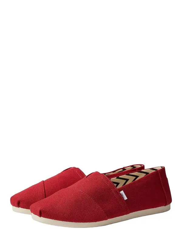 Toms Classic Alpargata Flat Shoes - Red