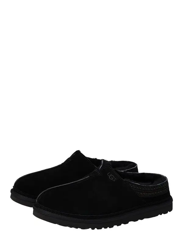 UGG Neuman Suede Slip-on Clogs - Black