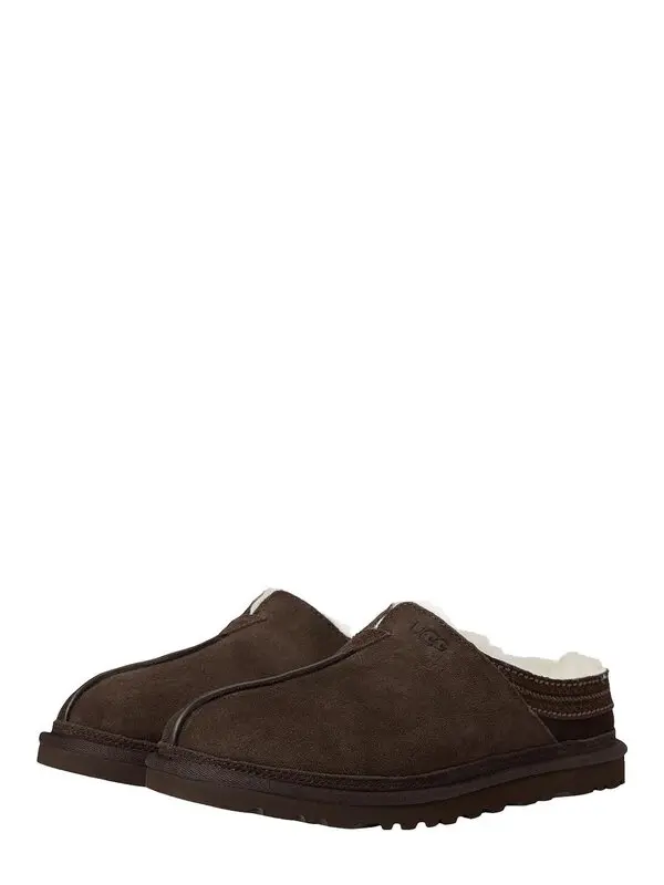 UGG Neuman Suede Slip-on Clogs - Brown