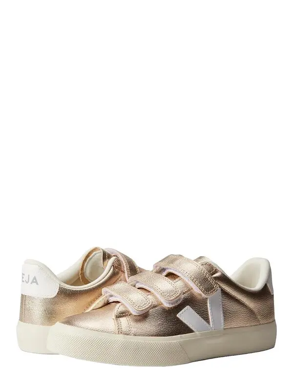 VEJA Recife Logo Low Top Sneakers With Hook And Loop Closure - Gray