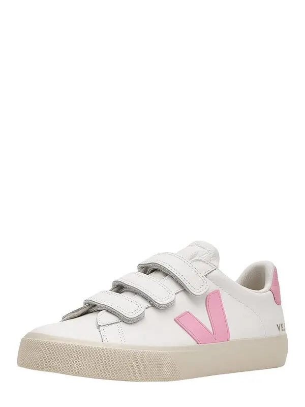 VEJA Recife Logo Low Top Sneakers With Hook And Loop Closure - Pink