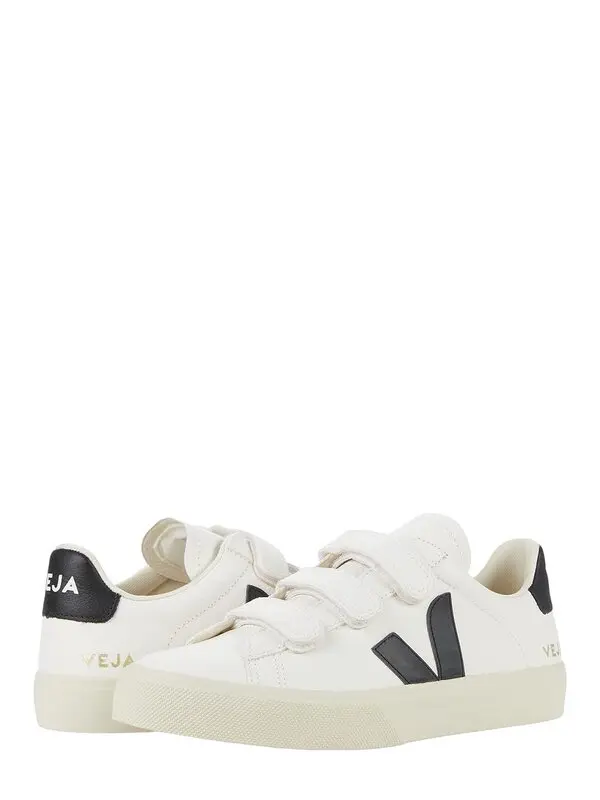 VEJA Recife Logo Low Top Sneakers With Hook And Loop Closure - White