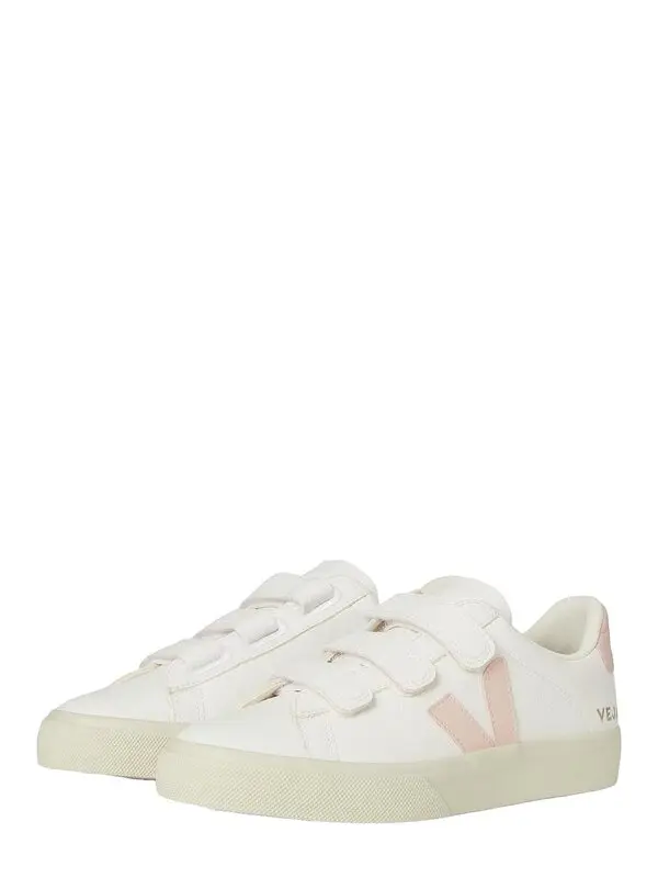 VEJA Recife Logo Low Top Sneakers With Hook And Loop Closure - White