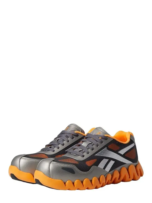 REEBOK Zig Pulse Eh Comp Toe Athletic Sneakers - Silver