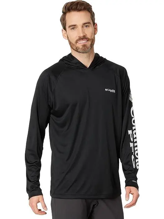 Columbia Pfg Terminal Tackle Hooded Performance Sweatshirt - Black