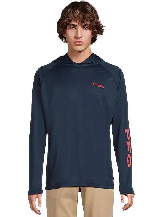 Columbia Pfg Terminal Tackle Hooded Performance Sweatshirt - Navy