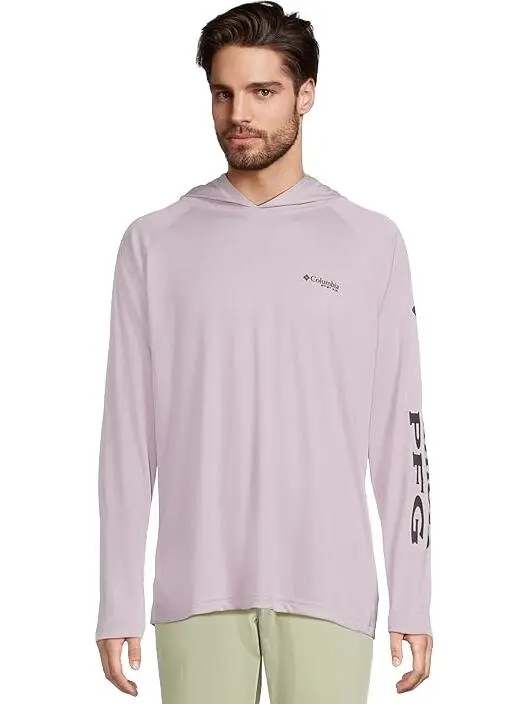 Columbia Pfg Terminal Tackle Hooded Performance Sweatshirt - Purple