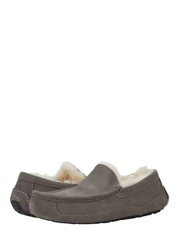 UGG Ascot Suede Slippers - Gray