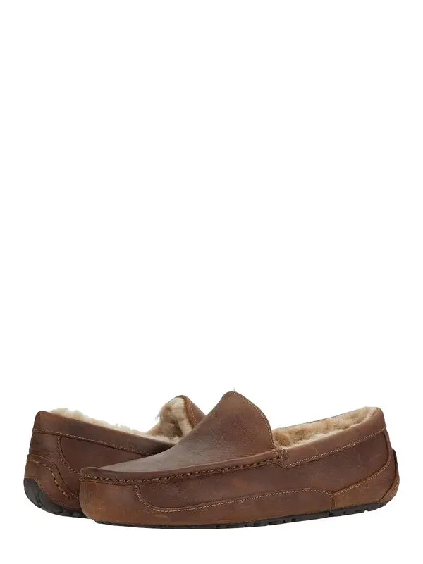 UGG Ascot Suede Slippers - Tan