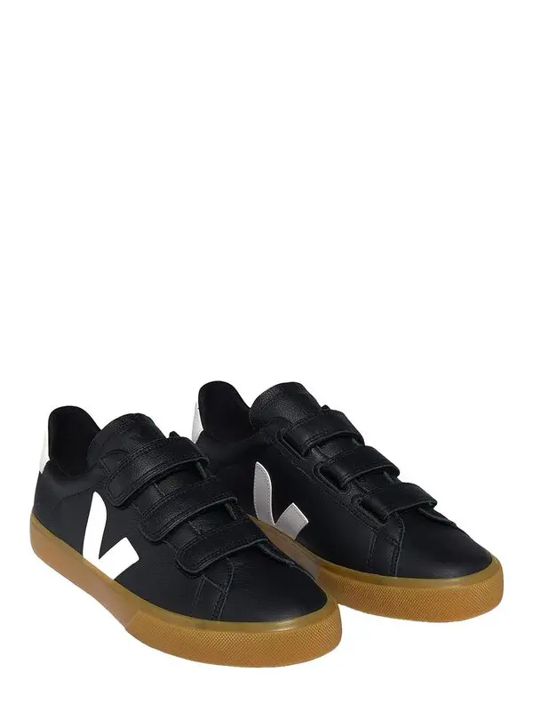 VEJA Recife Logo Low-top Sneakers With Hook And Loop Straps - Black