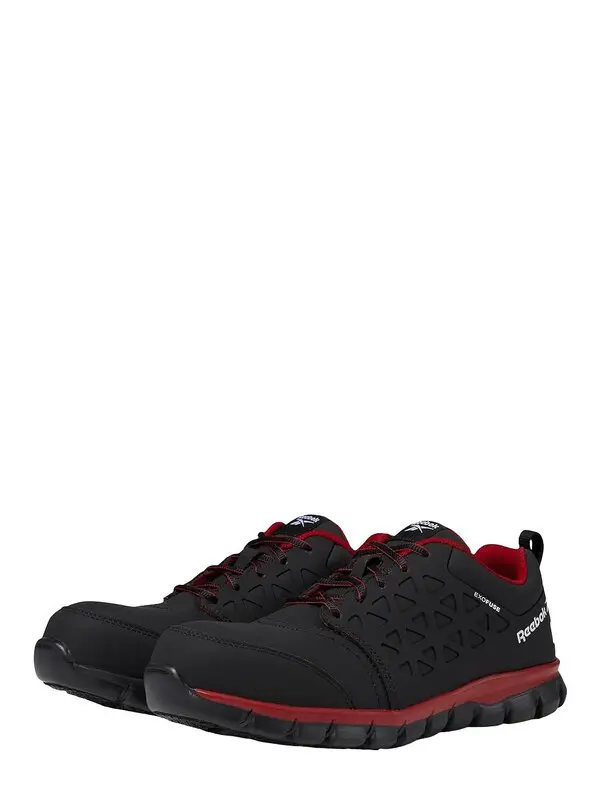 REEBOK Sublite Cushion Work Comp Toe Sd Safety Sneakers - Black