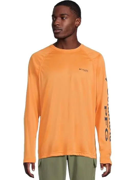 Columbia Terminal Tackle Heather Long Sleeve Shirt - Orange