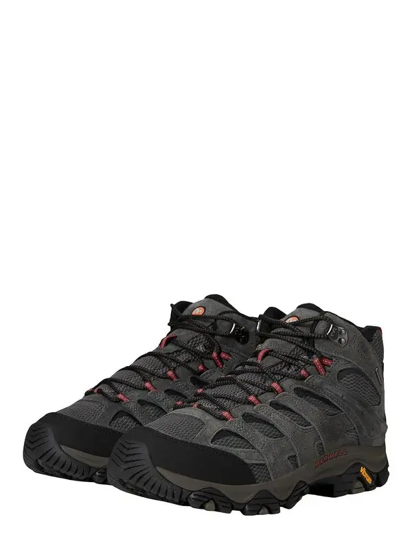 Merrell Moab 3 Mid Waterproof Lace-up Hiking Boots - Black