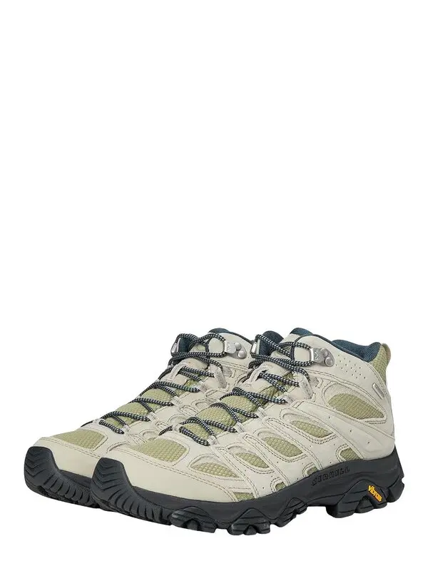 Merrell Moab 3 Mid Waterproof Lace-up Hiking Boots - White