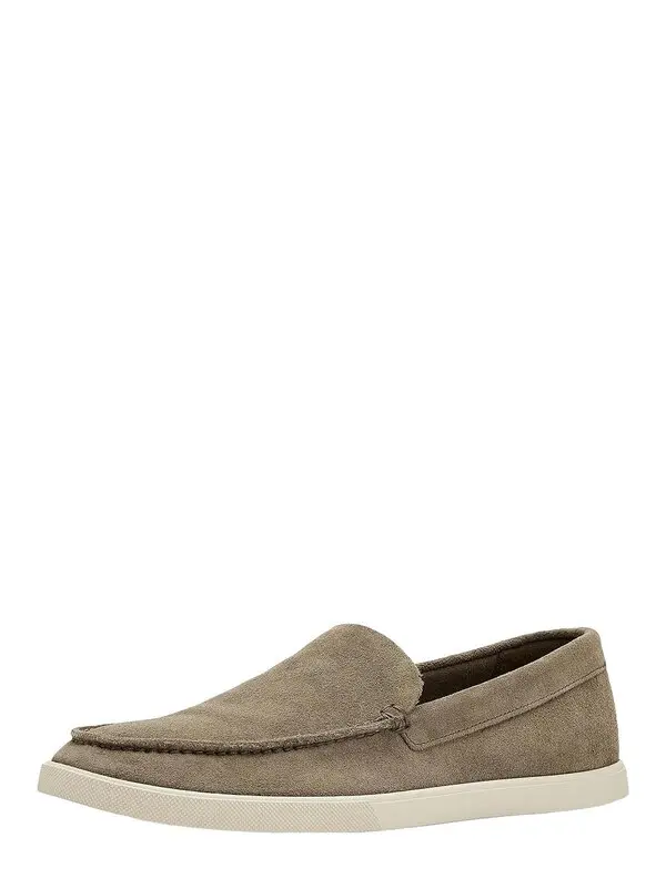 Vince Sonoma Woven Suede Slip-on Shoes - Flint