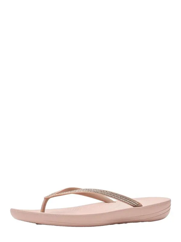 Fitflop Iqushion Sparkle Thong Sandals - Beige