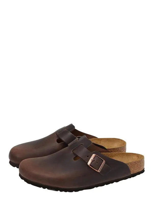 BIRKENSTOCK Boston Oiled Leather Clogs - Brown