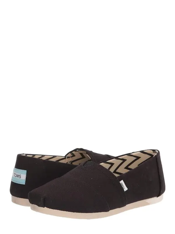 Toms Classic Alpargata Wide Slip-on Shoes - Black