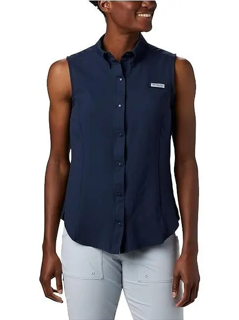 Columbia Tamiami Sleeveless Shirt - Navy