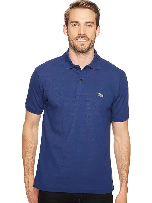 Lacoste Classic Pique Polo Shirt Short Sleeve Knit Methylene - Black