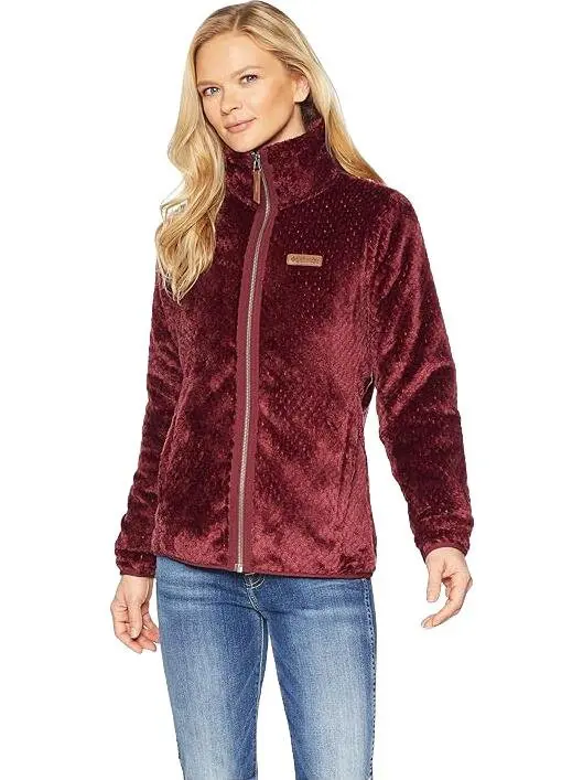 Columbia Fire Sidetm Ii Sherpa Full Zip Fleece Jacket - Red