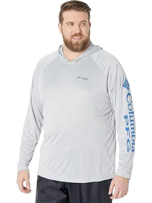 Columbia Big Tall Terminal Tackle Hoodie Sweatshirt - Blue