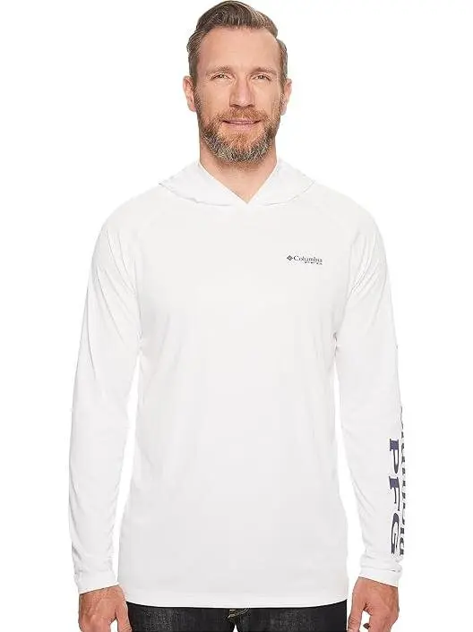 Columbia Big Tall Terminal Tackle Hoodie Sweatshirt - White