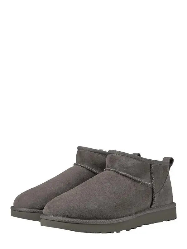 UGG Classic Ultra Mini Ankle Boots - Gray