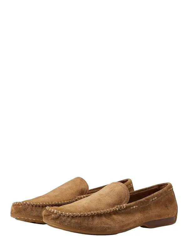THE FRYE COMPANY Lewis Venetian Slip On Shoes - Gray
