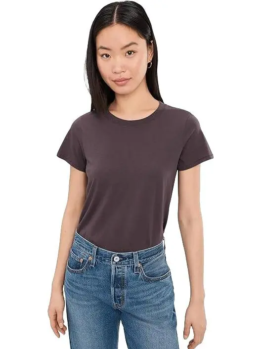 Madewell Northside Vintage Tee Striped Crewneck - Purple