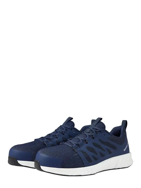 REEBOK Fusion Flexweave Eh Comp Toe Athletic Shoes - Navy