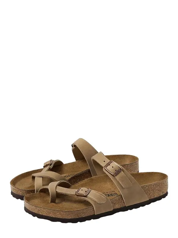 BIRKENSTOCK Mayari Oiled Leather Sandals - Brown