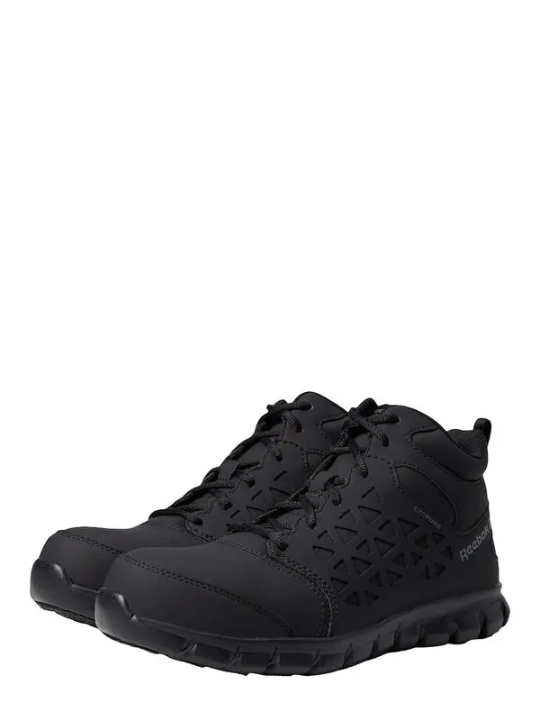 REEBOK Sublite Cushion Comp Toe Eh Work Boots - Black