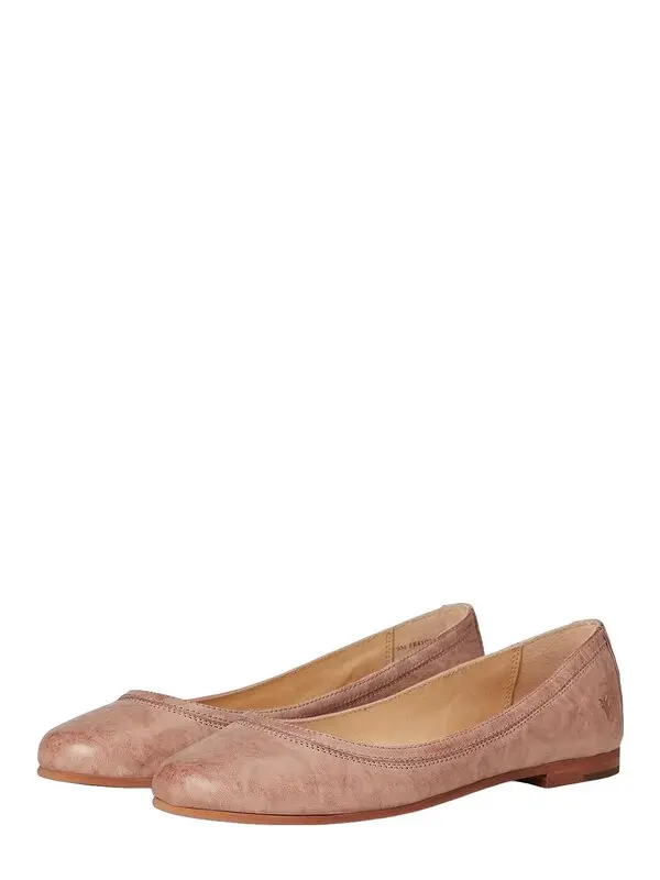 THE FRYE COMPANY Carson Ballet Flat Shoes - Pink