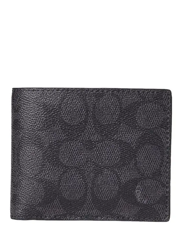 COACH Signature 3-in-1 Wallet - Black
