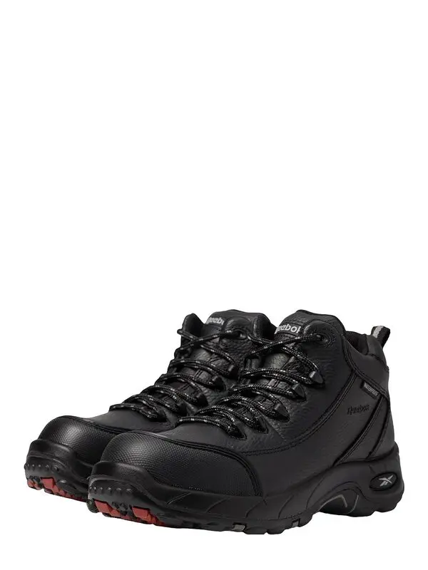 REEBOK Tiahawk Waterproof Composite Toe Lace-up Hiker Boots - Black