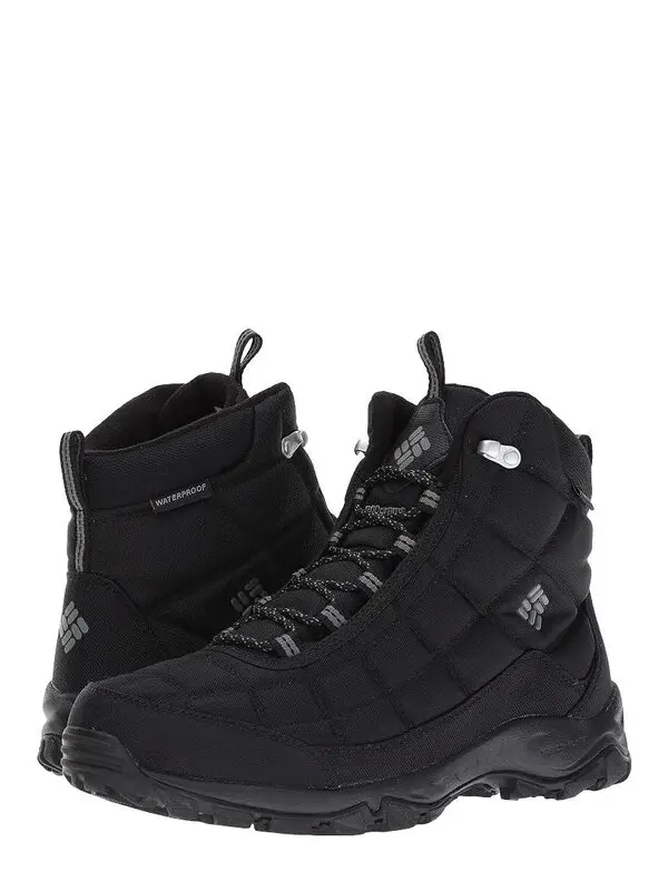 Columbia Firecamp Waterproof Lace-up Boots - Black/city Grey