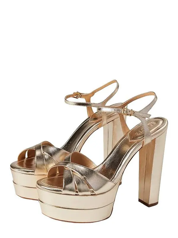 Schutz Keefa High Platform Sandals - Multi