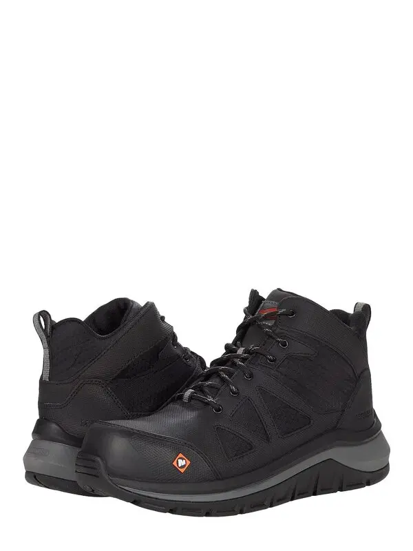 Merrell Fullbench Speed Mid Cf Lace-up Work Boots - Black