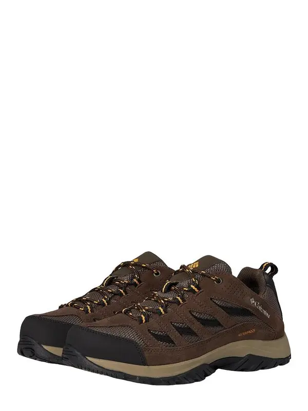Columbia Crestwood Waterproof Low Top Athletic Shoes - Brown