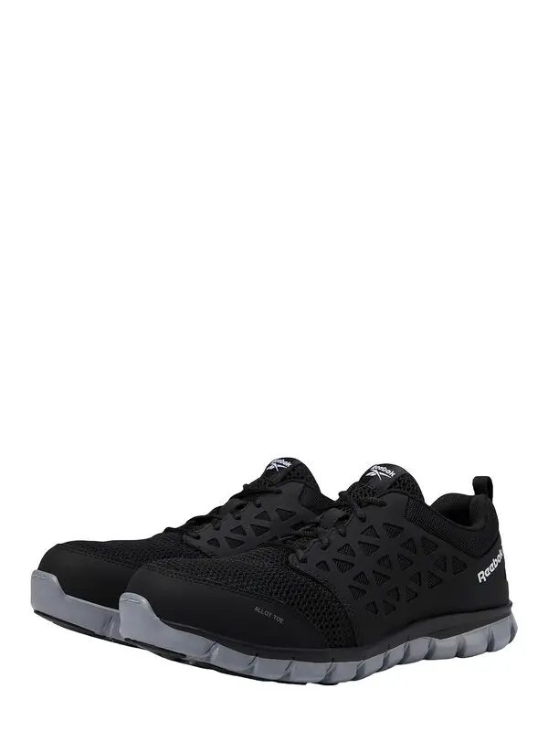 REEBOK Sublite Cushion Work Eh Alloy Toe Athletic Shoes - Black