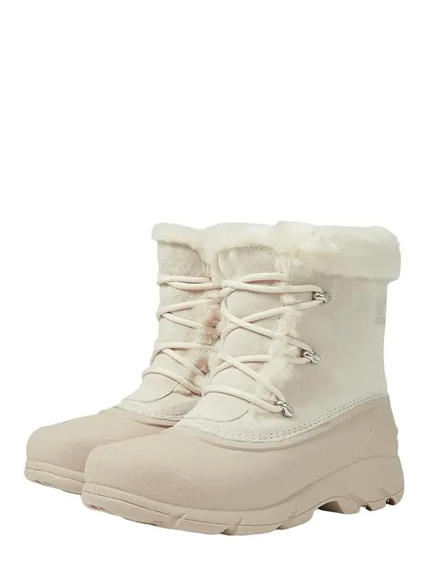 Sorel Lace-up Waterproof Suede Boots - White