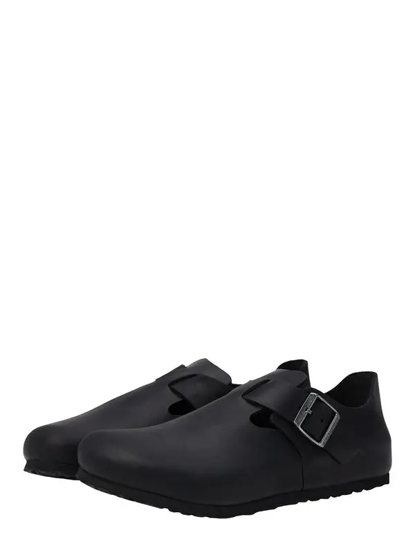 BIRKENSTOCK Suede Slip-on Shoes - Black Oiled Leather