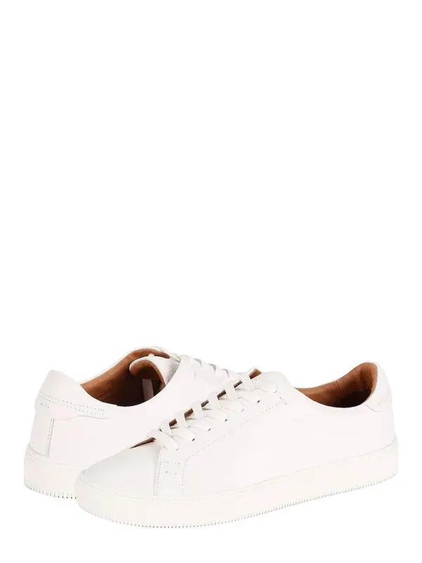THE FRYE COMPANY Astor Low Lace Up Casual Sneakers - White